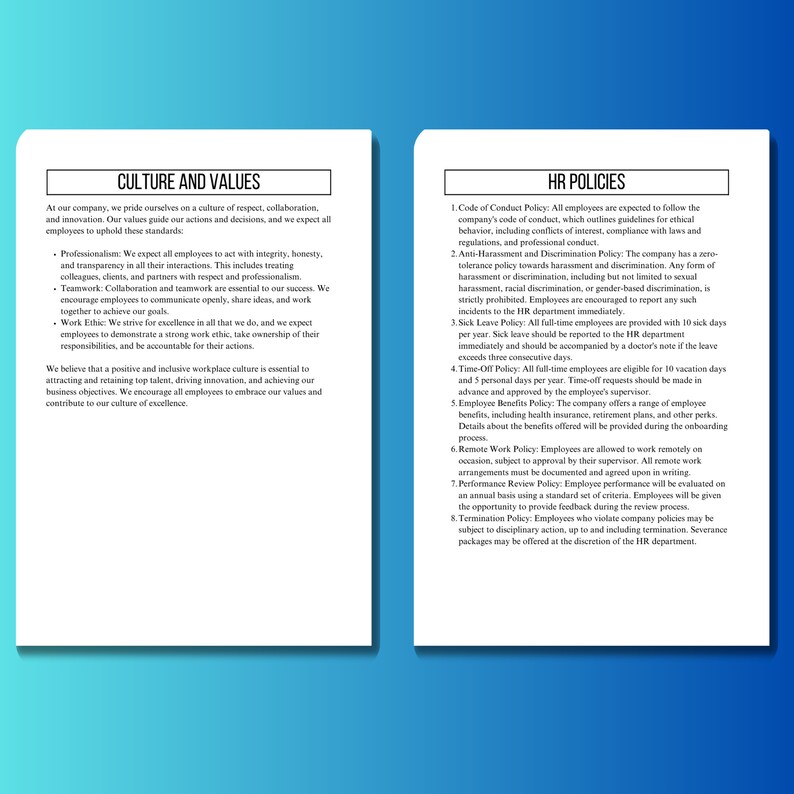 Standard Operating Procedure Employee Onboarding, Onboarding SOP, Hire ...