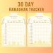 Ramadan Planner, Muslim Organizer, Ramadan Progress, Prayer Tracker ...