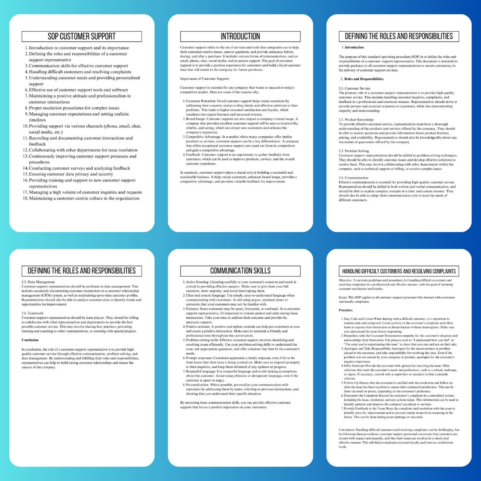 Standard Operating Procedure Customer Support Customer - Etsy