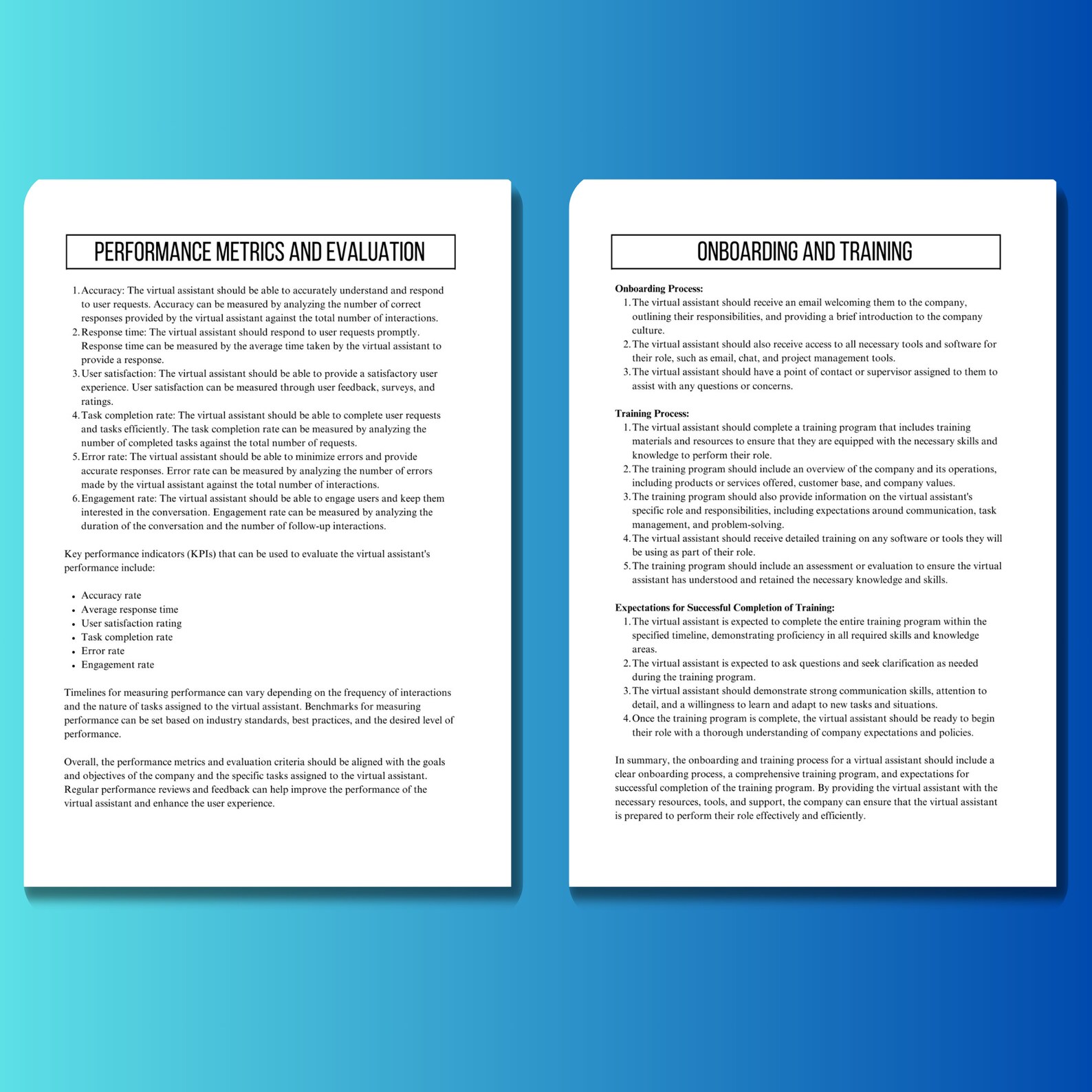 Standard Operating Procedure Virtual Assistant, Professional VA SOP ...