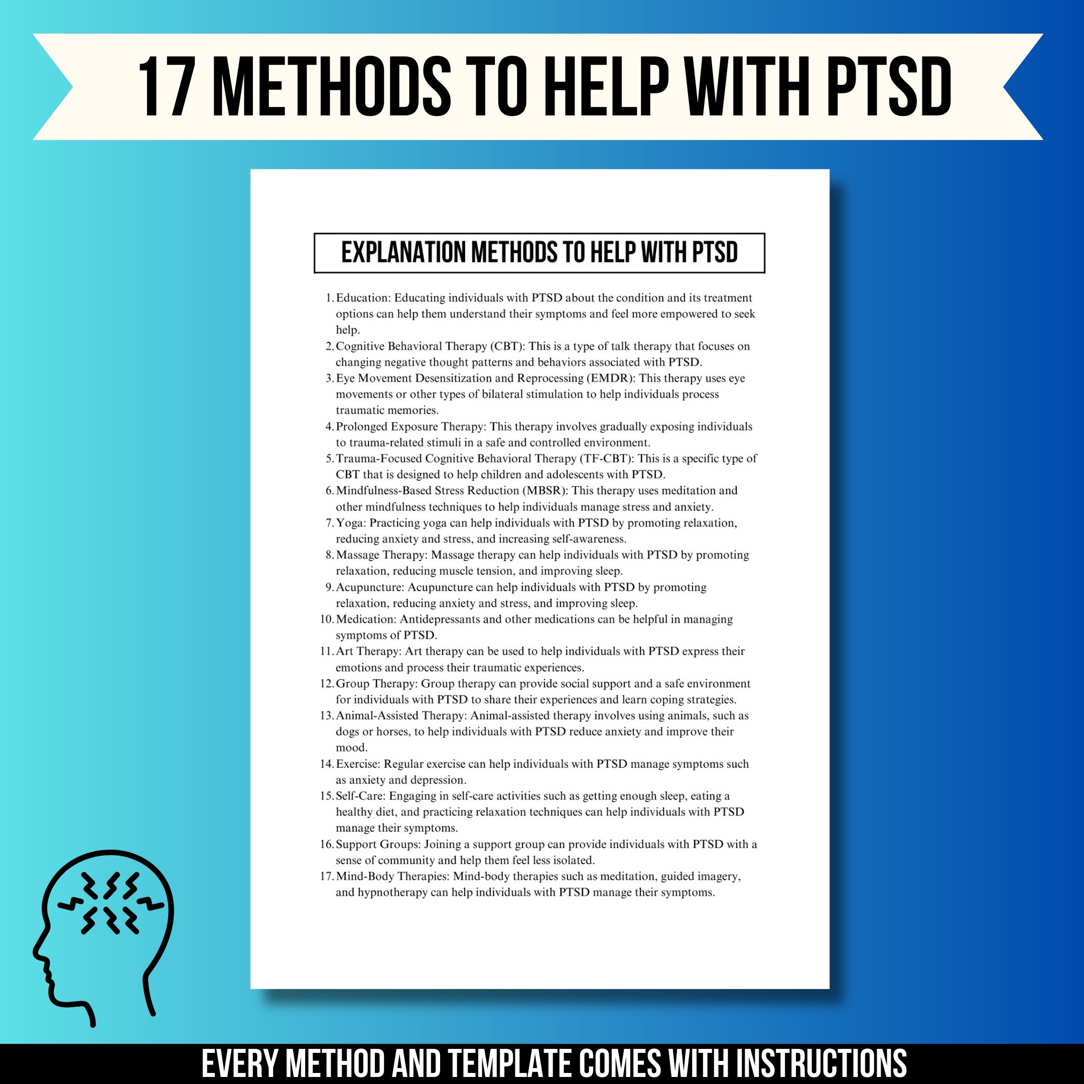PTSD Workbook, Coping With PTSD, Ptsd Awareness, Ptsd Recovery Tool ...