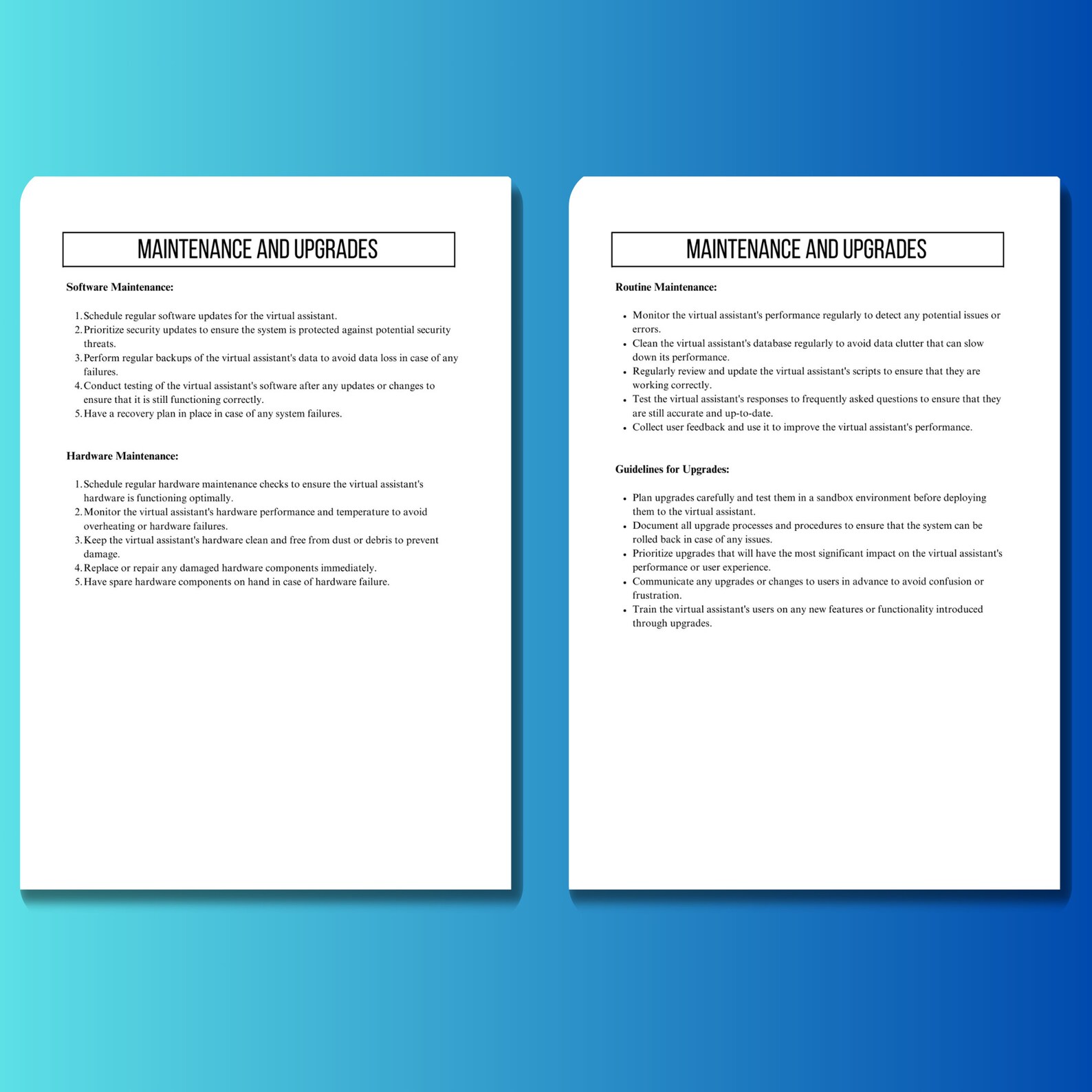 Standard Operating Procedure Virtual Assistant, Professional VA SOP ...