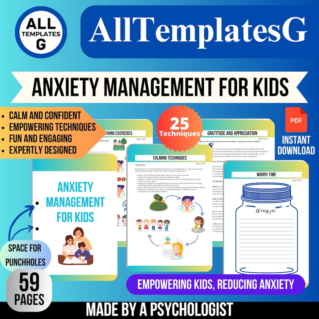 Anxiety Management for Kids, Anxiety Management, Teenager Anxiety ...