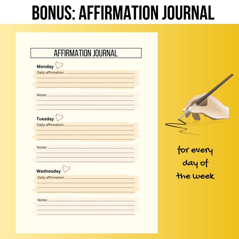 63 Printable Minimalist Affirmation Cards, Positive Mindset ...