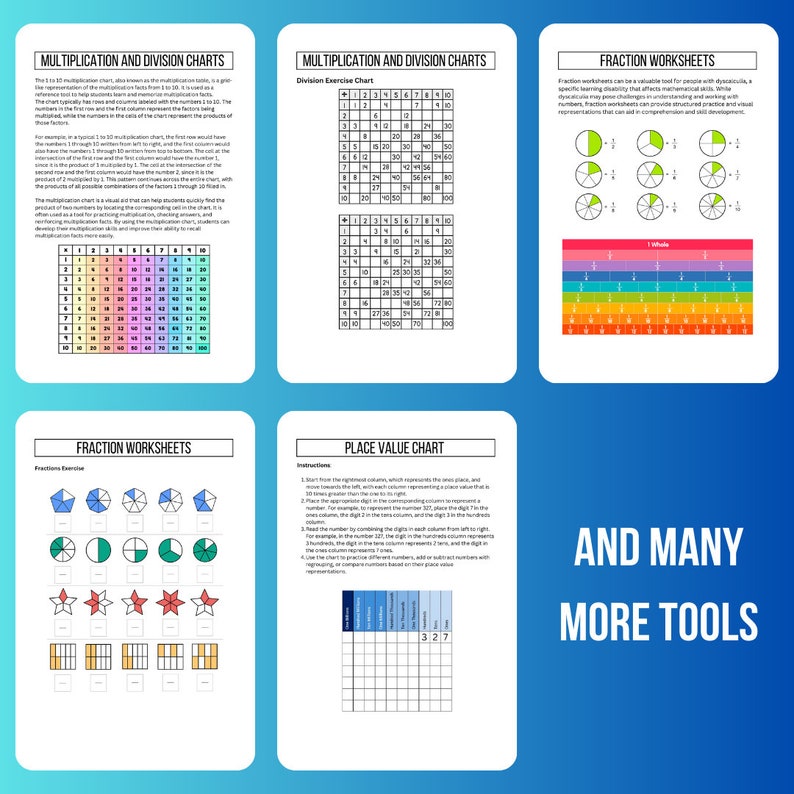 The Dyscalculia Workbook Math Learning Aid Numeracy - Etsy