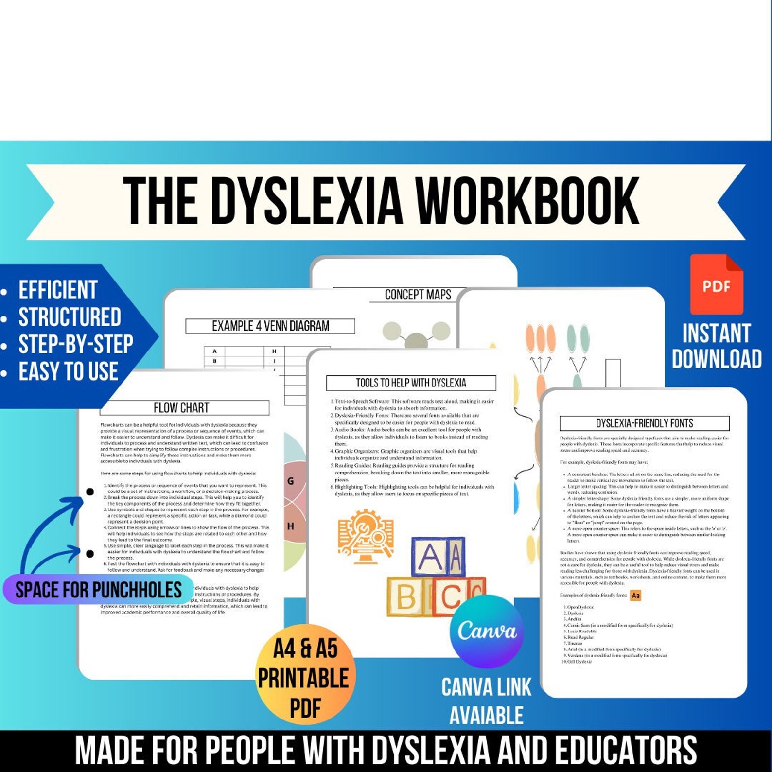 The Dyslexia Workbook Dyslexia Workbook Learn Disabilities - Etsy