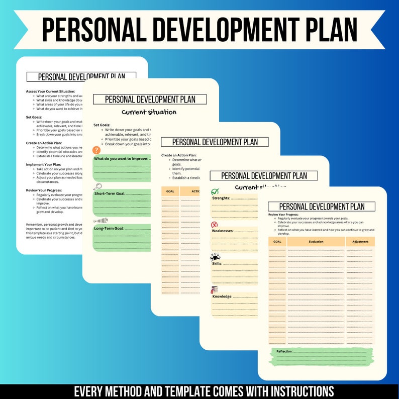 Personal Development Plan, Career Plan, Self Improvement , Personal ...
