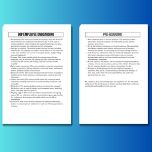 Standard Operating Procedure Employee Onboarding, Onboarding SOP, Hire ...