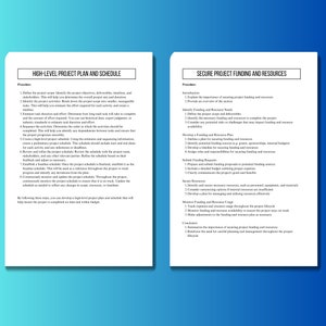 Standard Operating Procedure Project Management, Business Manual, SOP ...