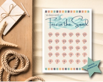 Printable Beach Vacation Countdown Instant Download - Etsy