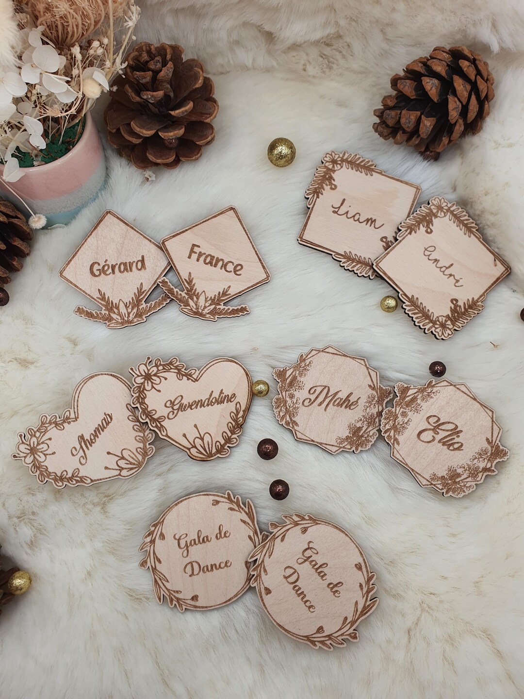 Wedding Place Marker Personalized Place Marker Wooden Place Marker ...