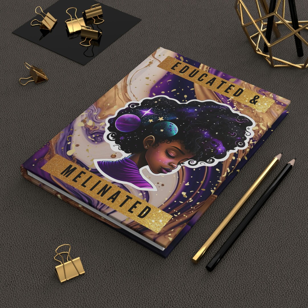 Afrocentric Black Women Hardcover Art Journals, Gift Journals for Her ...