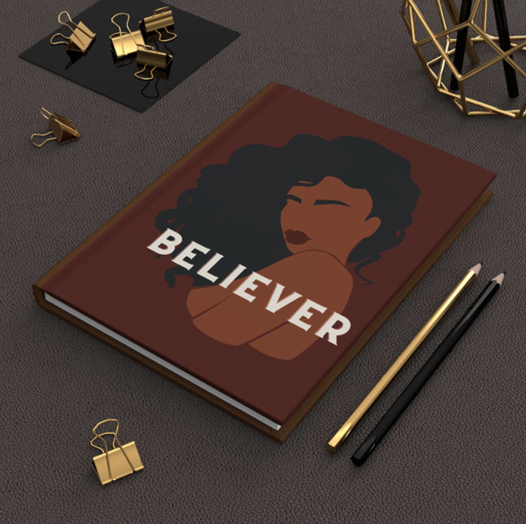 Personalized Notebook Journal, Black Woman Art, Women of Color Gifts ...