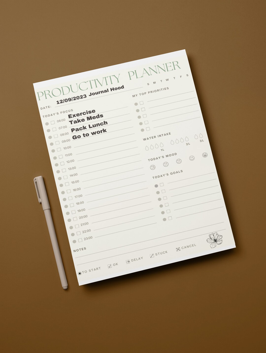 Minimal to Do List Printable, Simple Tasks, Productivity Planner, Daily ...