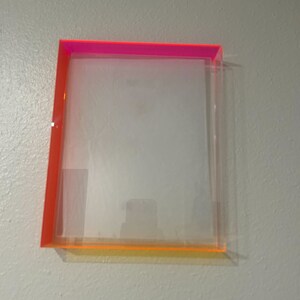 8x10 Neon Magnetic Multicolor Transparent Acrylic Picture Frame (2 ...