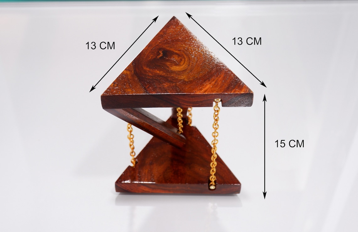 Tensegrity for Home/office Decor, Made With Solid Wood, Triangle Shape ...