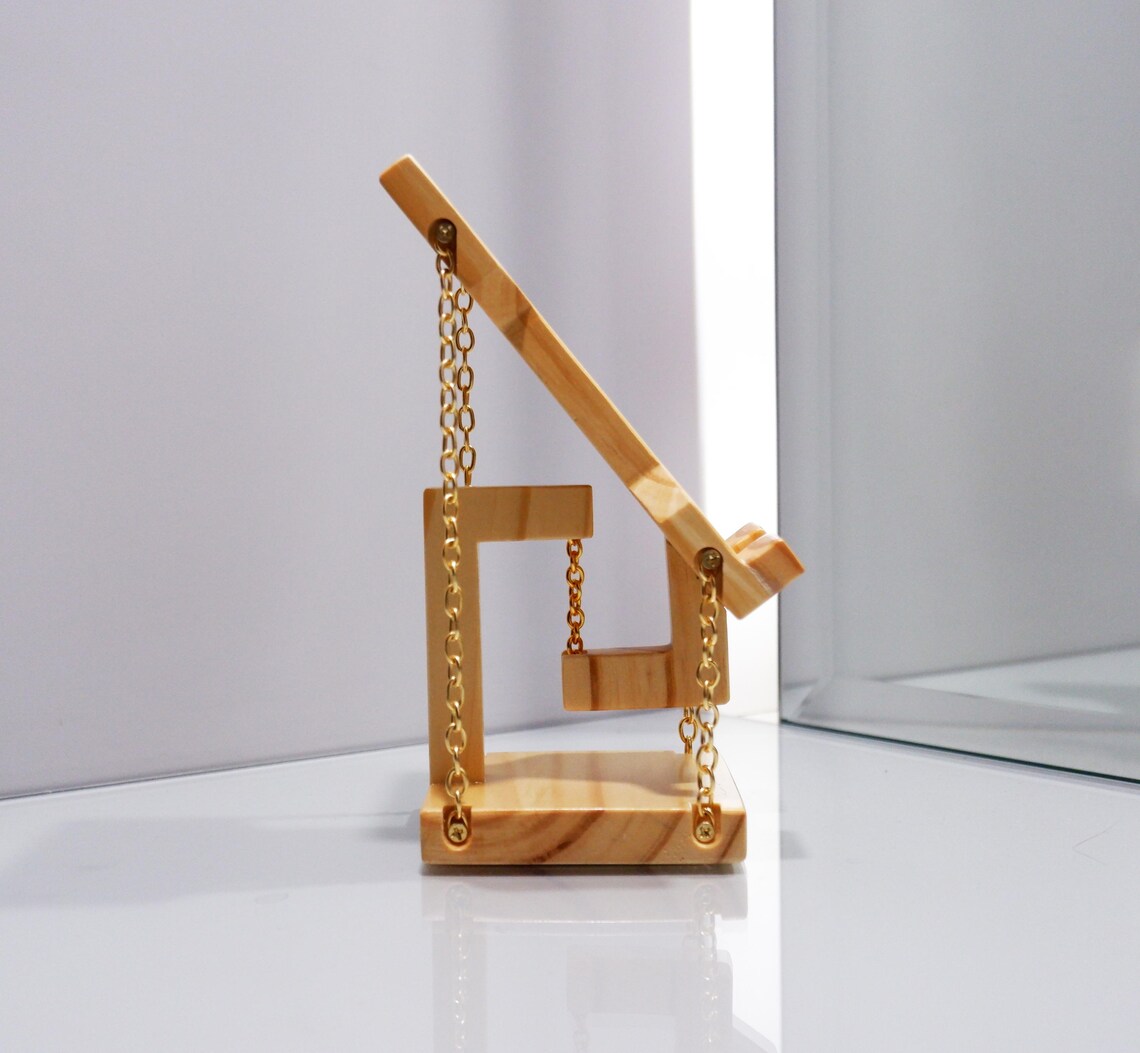 Mobile Tensegrity Stand for Home or Office, Made With Pine Wood, Light ...