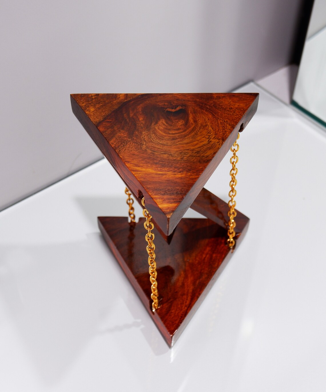 Tensegrity for Home/office Decor, Made With Solid Wood, Triangle Shape ...