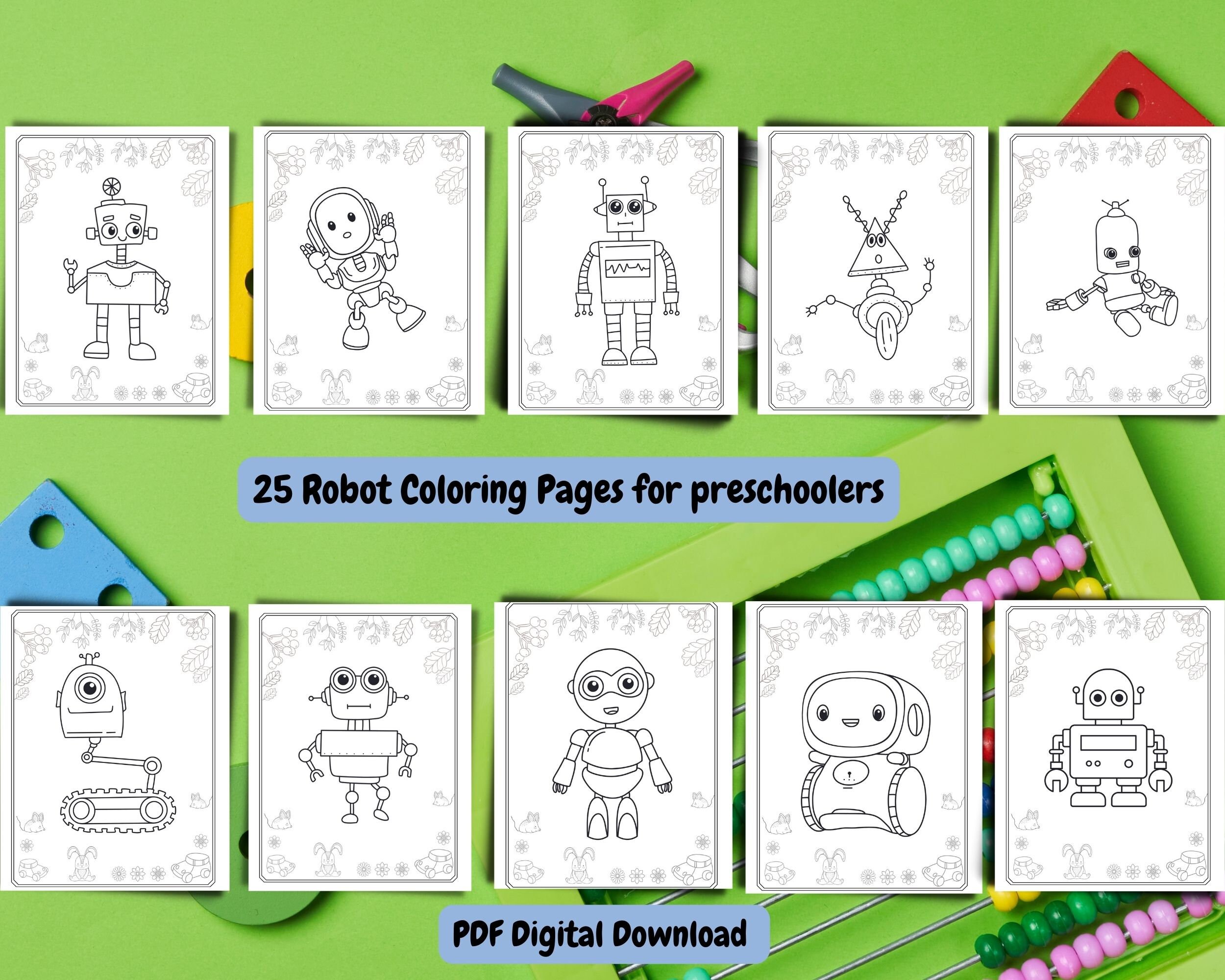 25 Robot Coloring Pages for Kids Printable Robot Coloring Pages for ...