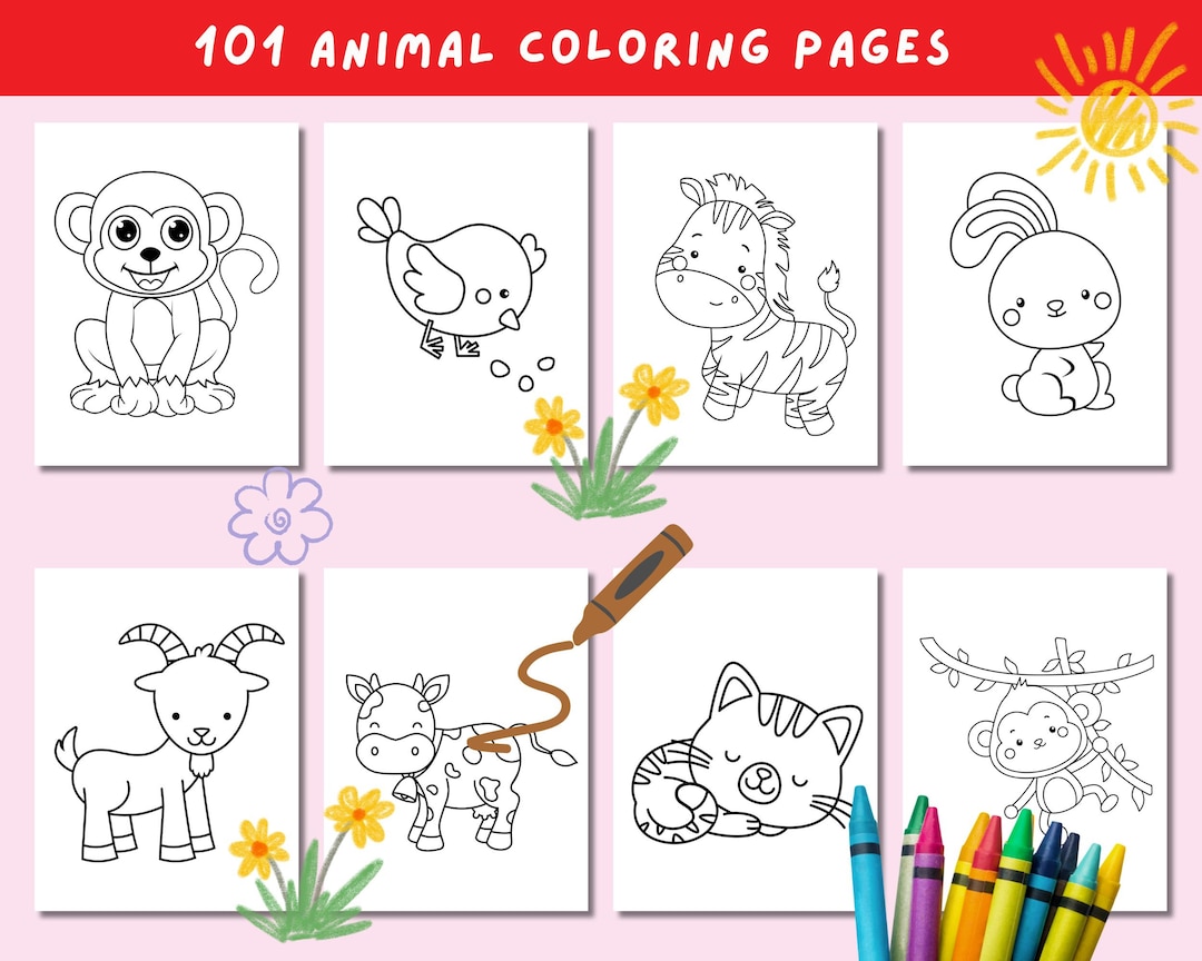 101 Cute Animal Coloring Pages for Preschoolers Animal Coloring Pages ...