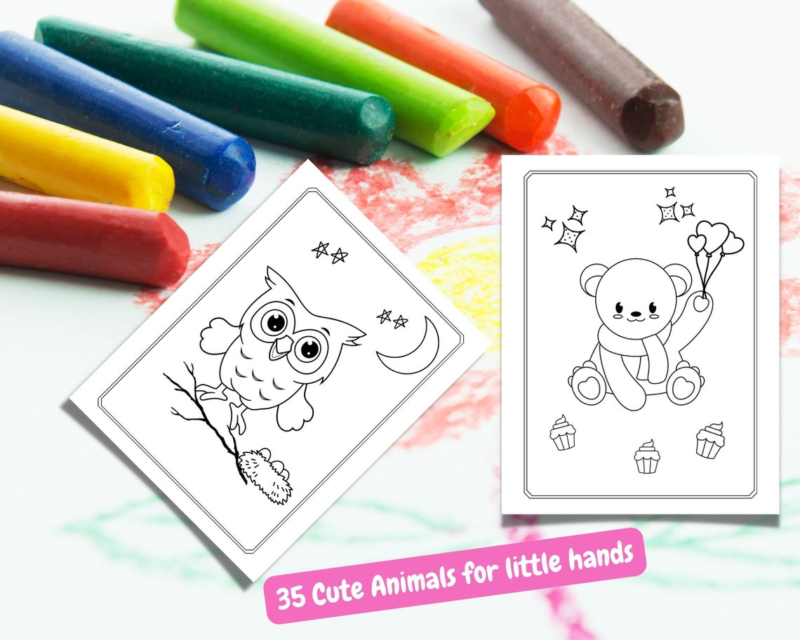 35 Cute Animal Coloring Pages for Toddlers and Preschoolers Animal ...