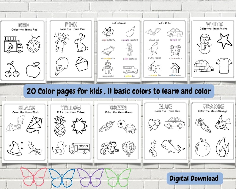 20 Printable Colors Worksheets for Kids Colors Worksheets for ...