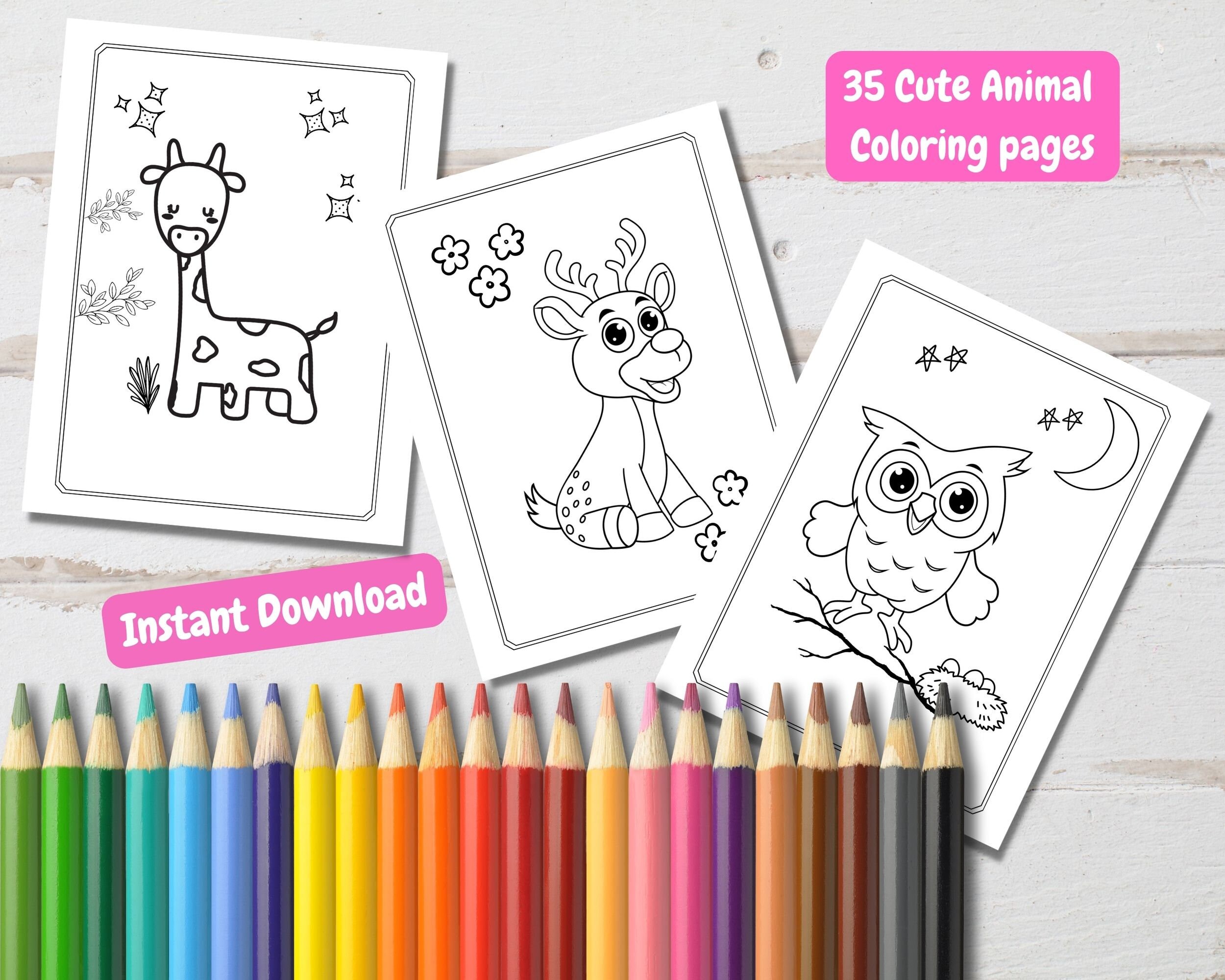 35 Cute Animal Coloring Pages for Toddlers and Preschoolers Animal ...