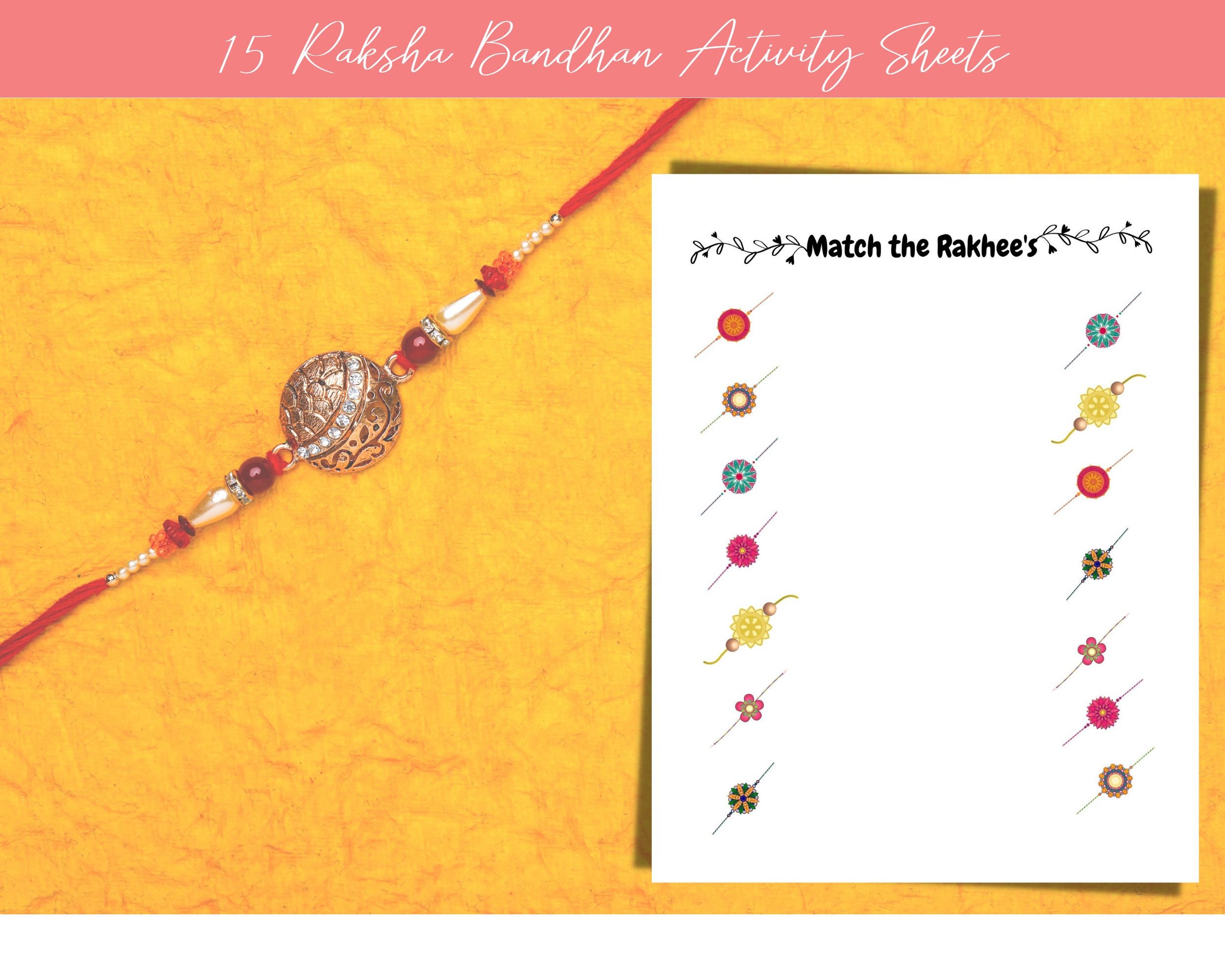 15 Raksha Bandhan Activity Pages for Preschoolers Printable Worksheets ...