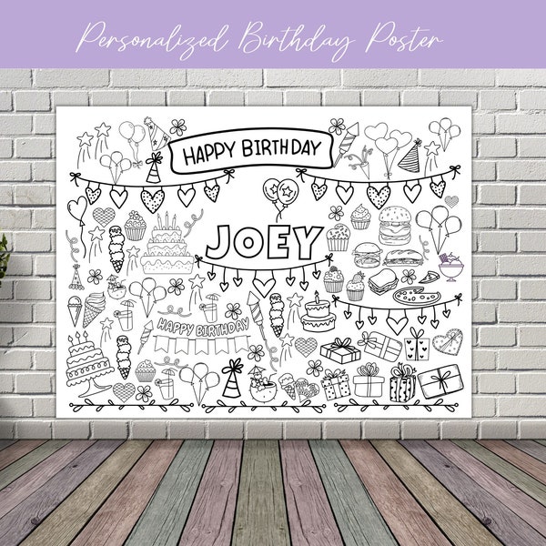 Colouring Poster - Etsy