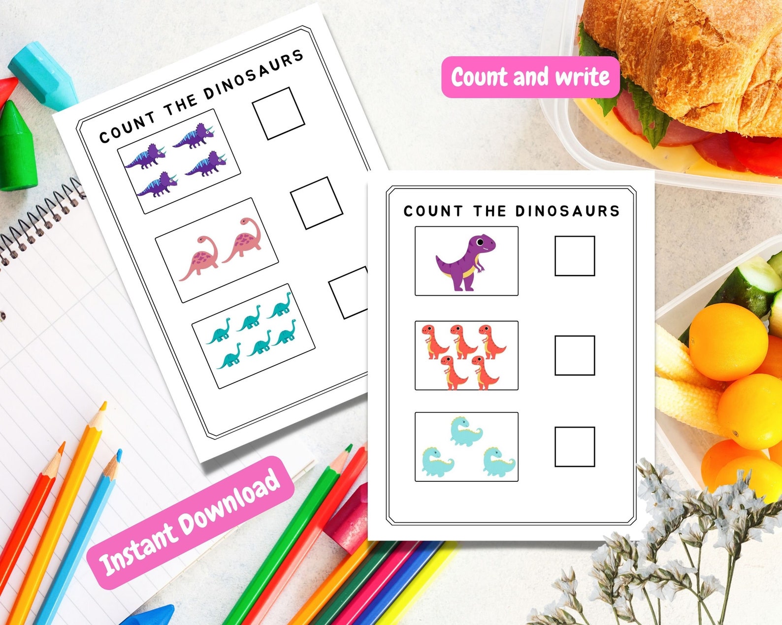 20 Math Worksheets for Kids | Numbers From 1-10 for Kids to Trace ...