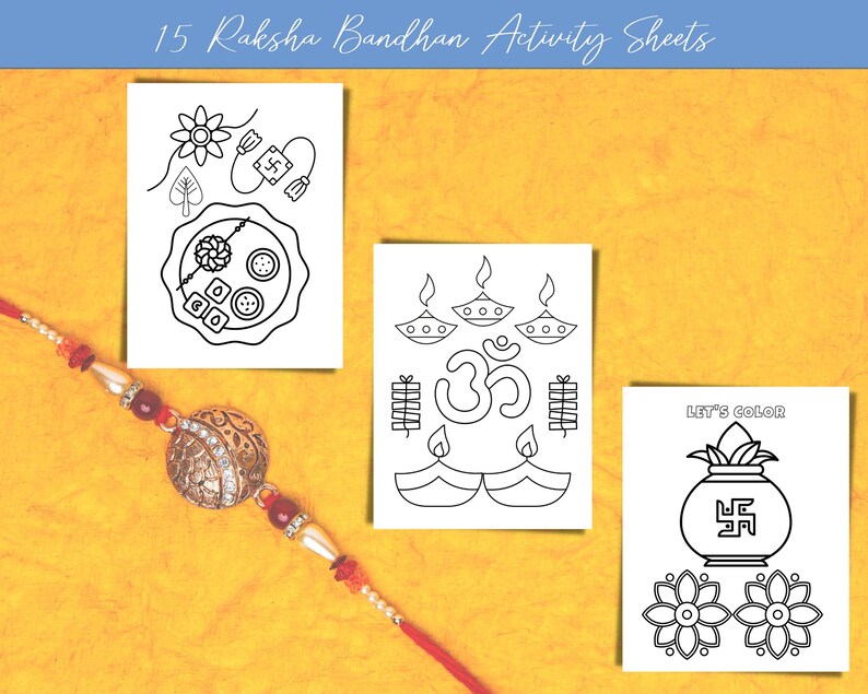 15 Raksha Bandhan Activity Pages for Preschoolers Printable Worksheets ...