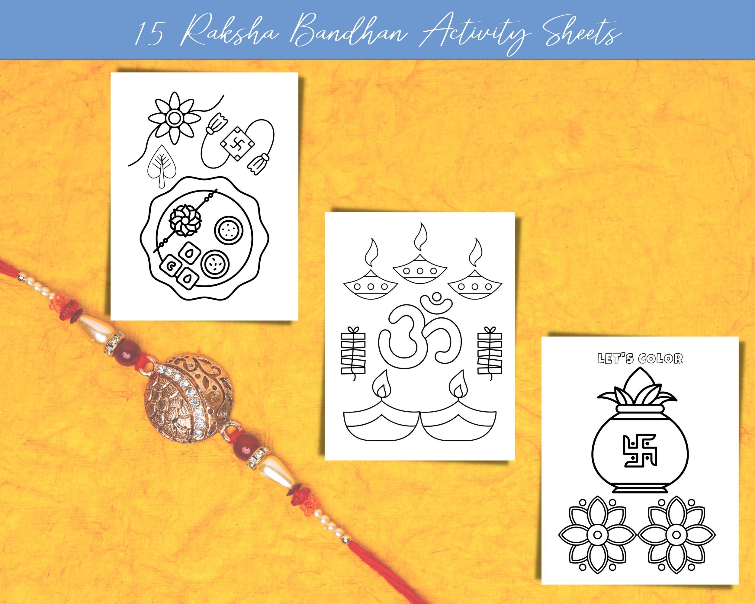 15 Raksha Bandhan Activity Pages for Preschoolers Printable Worksheets ...