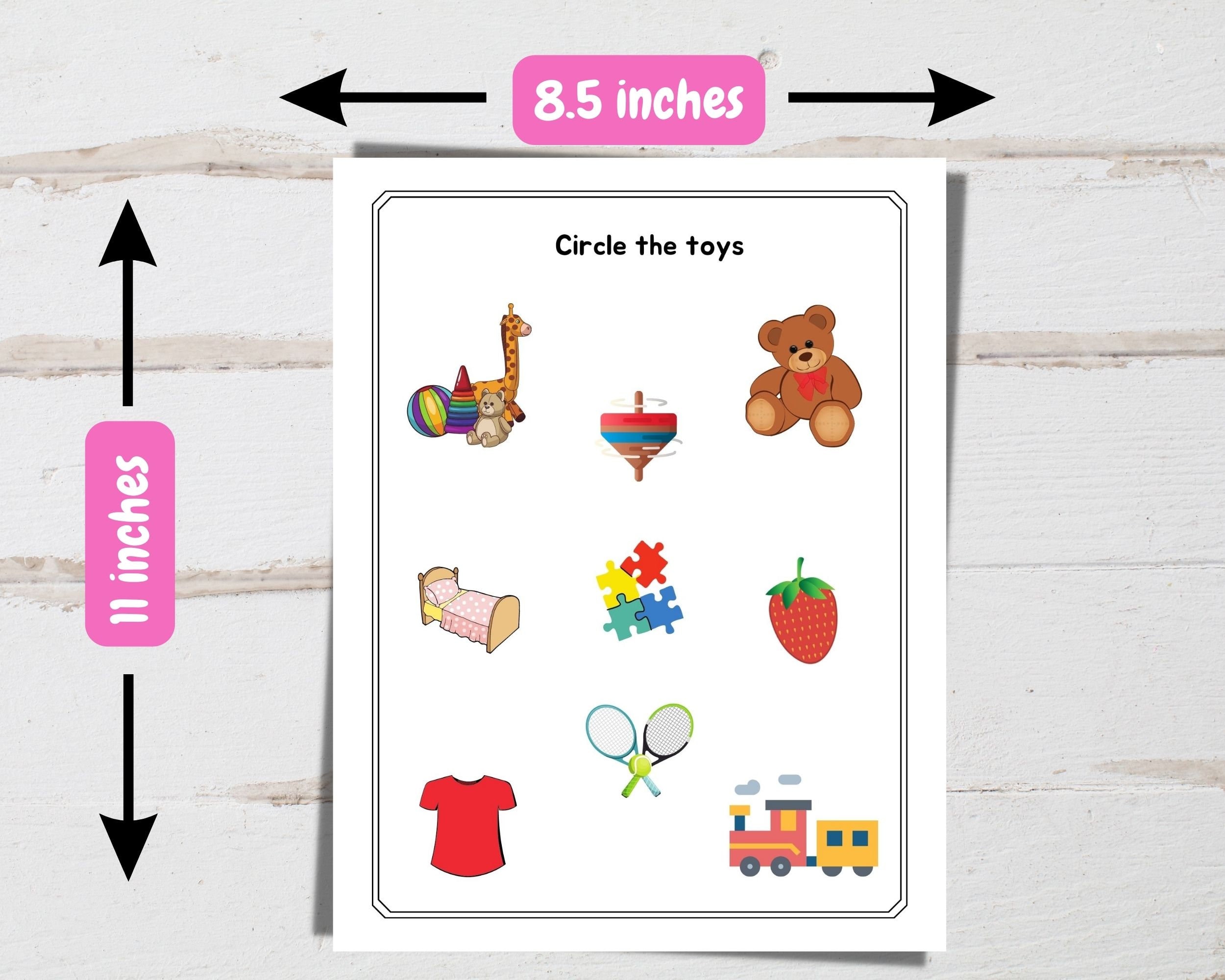 20 Preschool Worksheets for Preschoolers Digital Downloadable ...