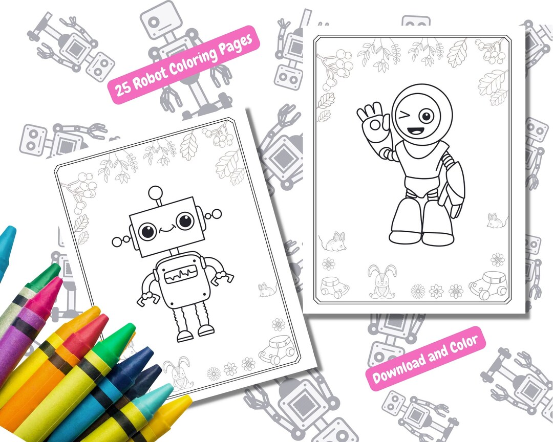 25 Robot Coloring Pages for Kids | Printable Robot Coloring Pages for ...