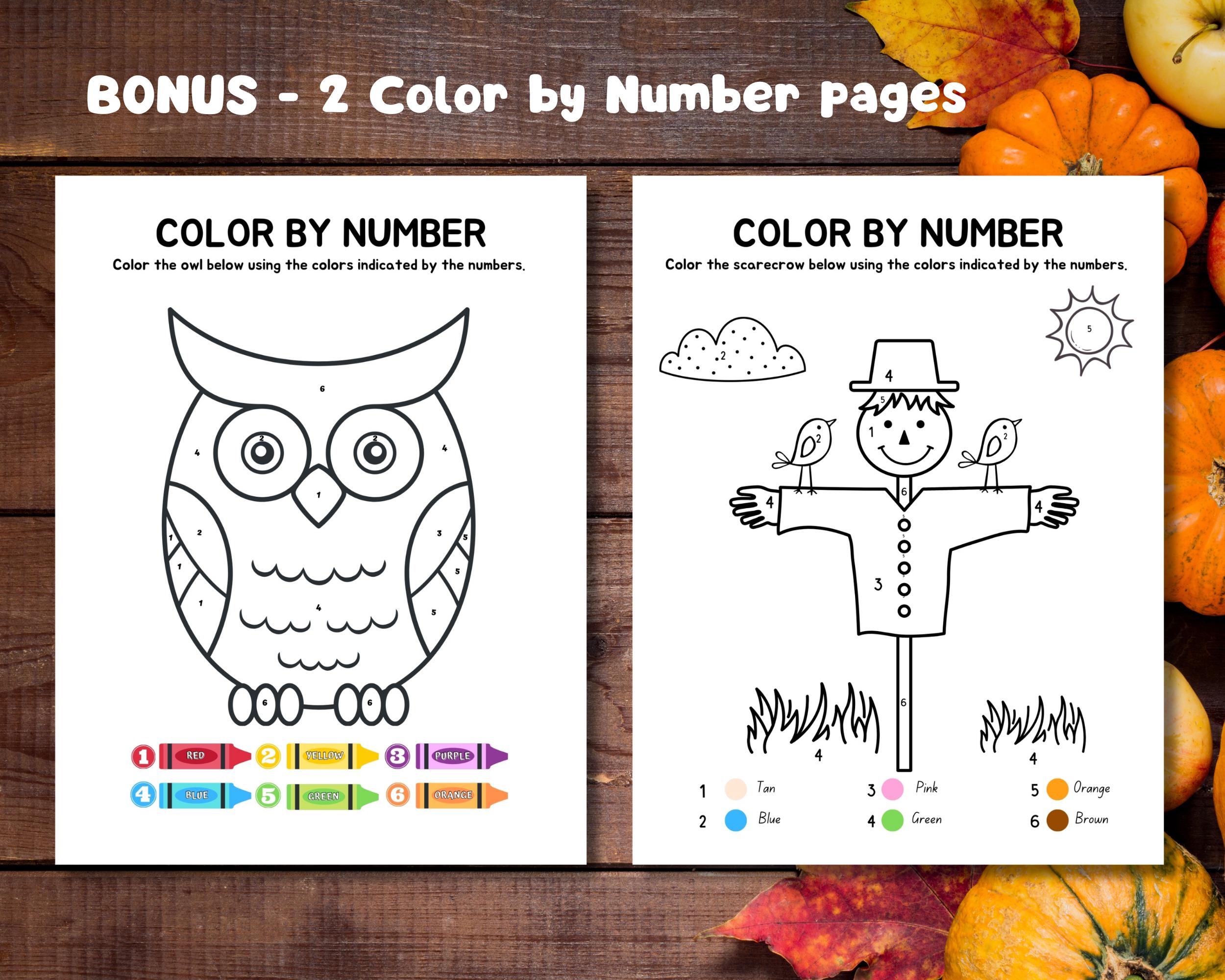 40 Thanksgiving Coloring Pages for Preschoolers, Easy Thanksgiving ...