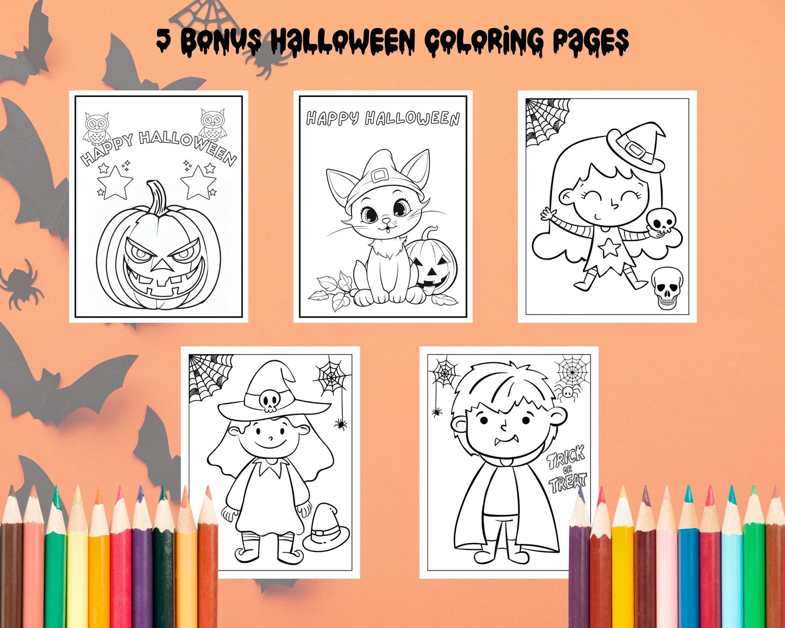 Giant Halloween Coloring Poster | GIANT Coloring Poster for Kids ...