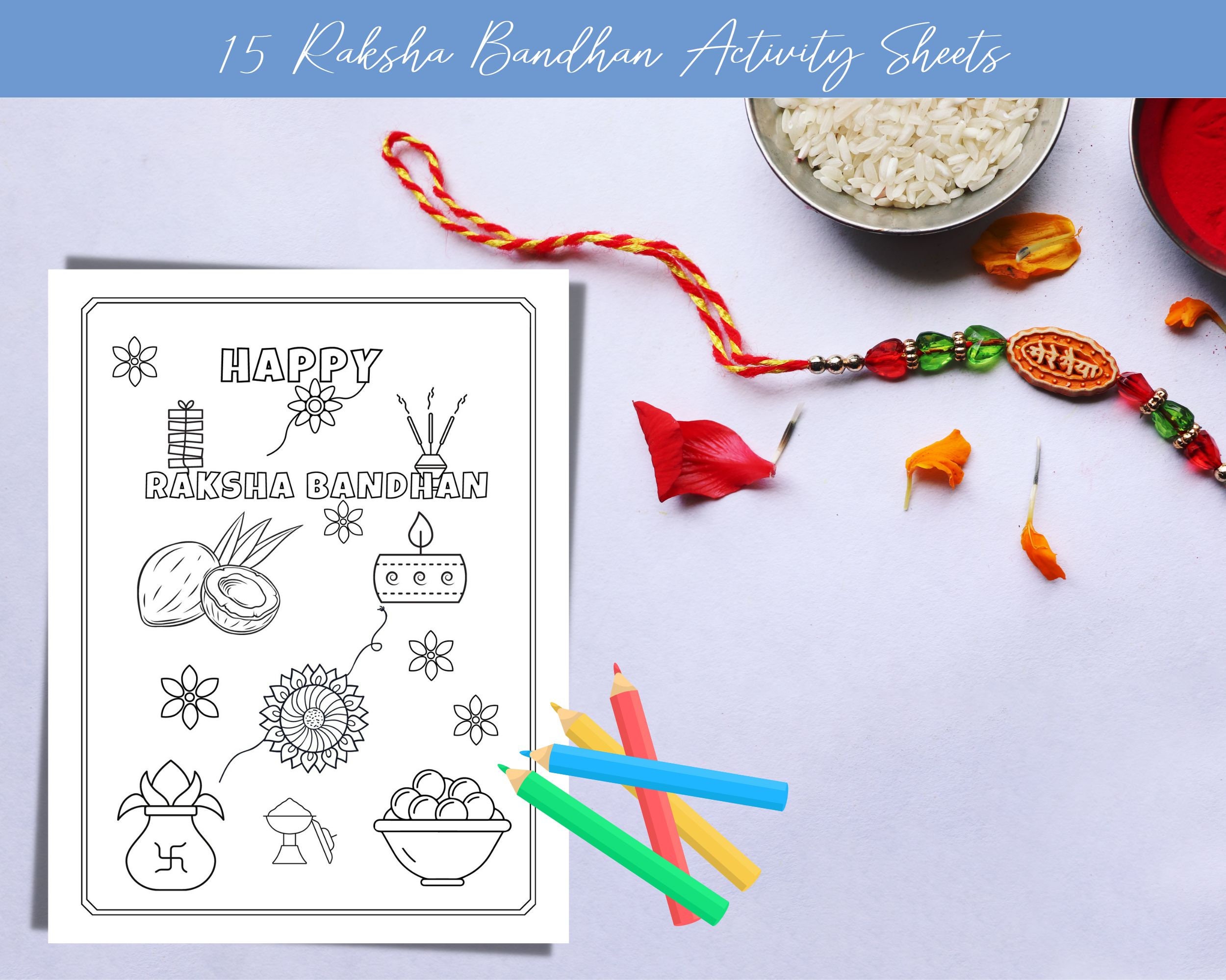 15 Raksha Bandhan Activity Pages for Preschoolers Printable Worksheets ...