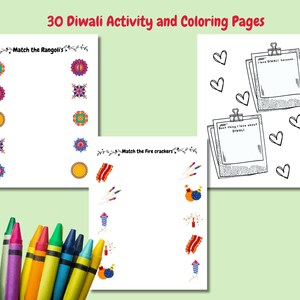 Diwali Coloring Pages Bundle: Mandalas, Diyas, Activities (PDF) - Etsy