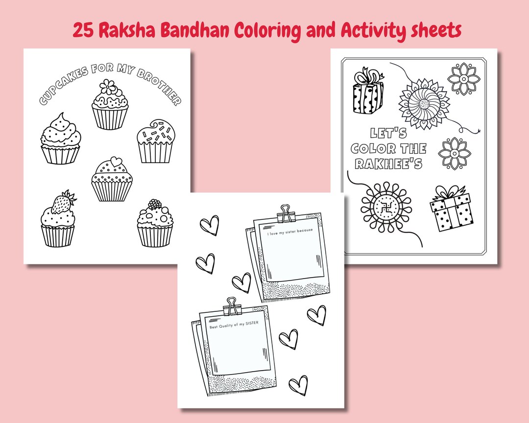 25 Raksha Bandhan Activity Pages for Preschoolers Printable Worksheets ...