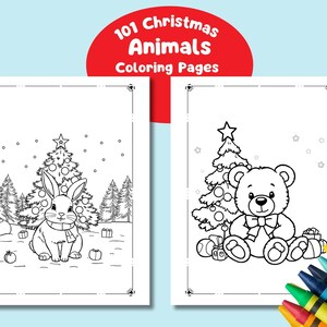 101 Christmas Animals Coloring Pages| Christmas Animals Coloring Pages ...