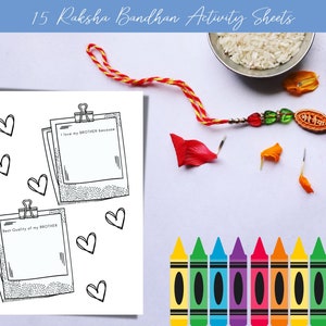 15 Raksha Bandhan Activity Pages for Preschoolers Printable Worksheets ...