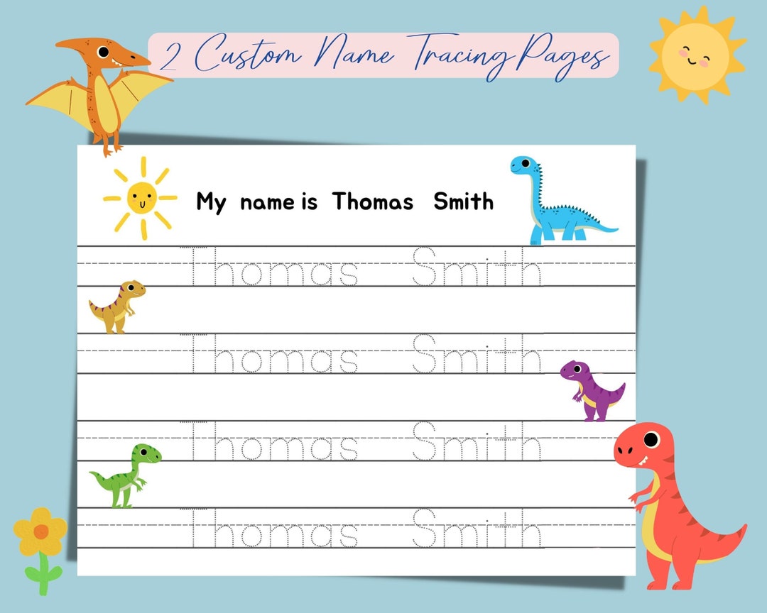 Personalized My Name is Tracing | Personalized Name Tracing | My Name ...