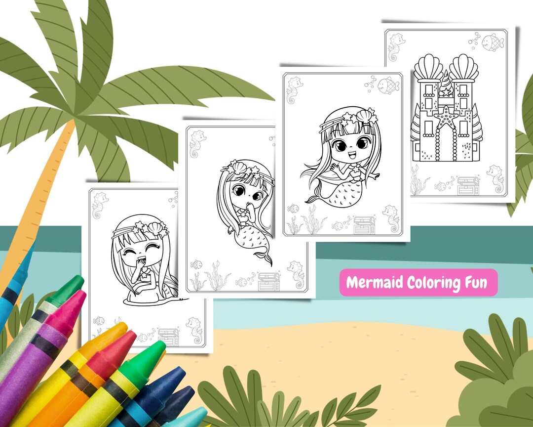 21 Mermaid Coloring Pages for Kids | Printable Mermaid Coloring Sheets ...
