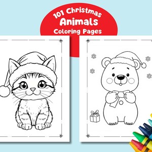 101 Christmas Animals Coloring Pages| Christmas Animals Coloring Pages ...