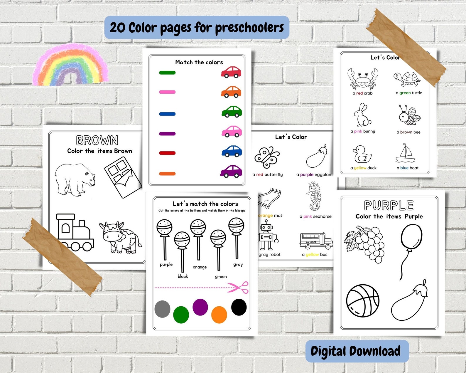 20 Printable Colors Worksheets for Kids | Colors Worksheets for ...