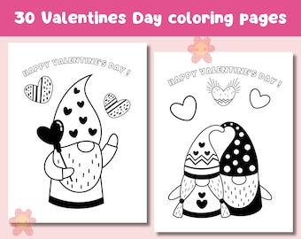 30 Valentine's Day Printable Coloring Pages Kids Valentines Day ...