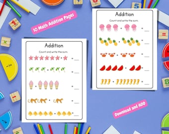 Counting Objects to 20 Number 1 to 20 Kindergarten - Etsy Israel