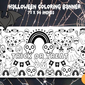 Giant Halloween Coloring Poster | GIANT Coloring Poster for Kids ...