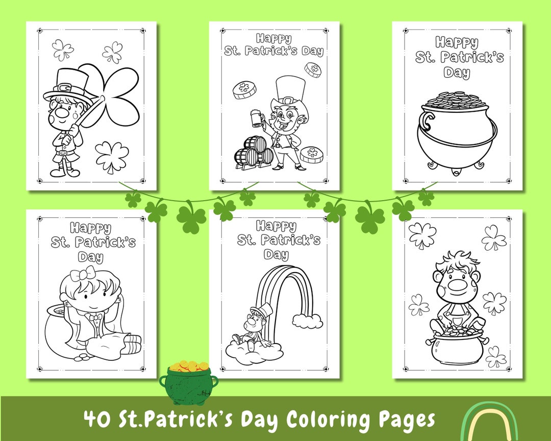 40 Simple and Easy Animal St.patrick's Day Coloring Pages for Kids ...