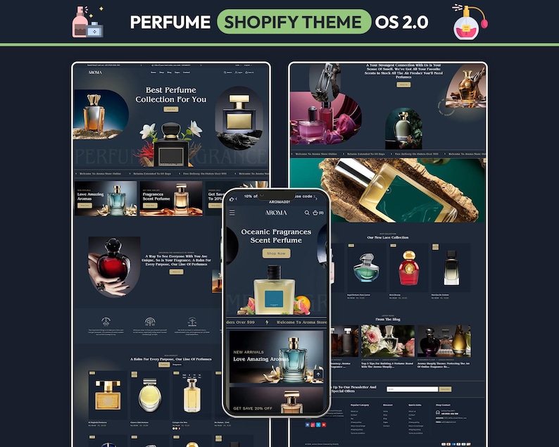 Perfume Shopify Theme | Fragrance Store Website | Minimal Shopify Theme ...